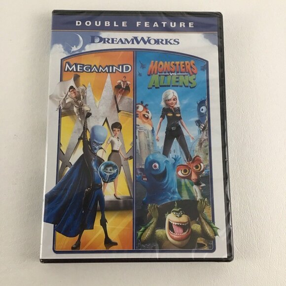 Media | Dreamworks Double Feature Dvd Megamind Monsters Vs Aliens ...